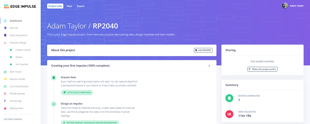 Machine Learning On The Rpi 2040 Edge Impulse And Environment Monitoring