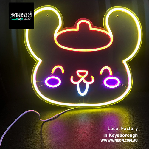 Sanrio| Pompompurin |LED neon light USB| home decoration | Wneon