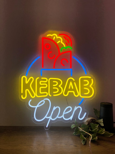 KEBAB Open 60 cm LED neon light home decor | Wneon.co