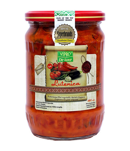 Vipro De luxe Lutenica 580g | Premium Red Pepper Spread