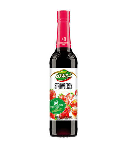 Buy Lowicz Strawberry Syrup Online - 400ml Bottle