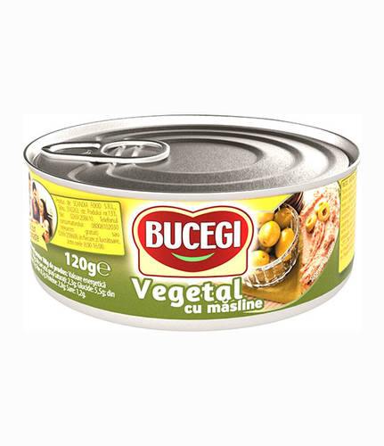 Bucegi Vegetal Masline Olives Pate 120g - Vegan Spread for Delicious Snacks