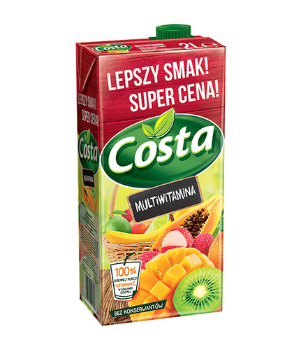 Buy Costa Multivitamin Multifruit Drink 2L Online | Foodsklep.com