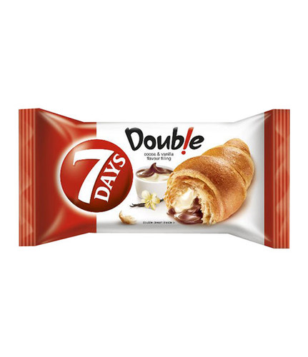 Delicious 7 Days Double Croissant with Cocoa & Vanilla Filling 80g ...