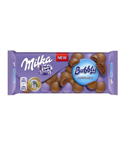 Buy Milka Bubbly Milk Chocolate 90g | Online Grocery Store