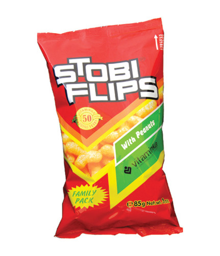 Buy Stobi Flips Corn Puffs with Peanuts 40g - Foodsklep.com