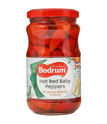 Buy Bodrum Hot Red Baby Peppers 330g | Foodsklep.com