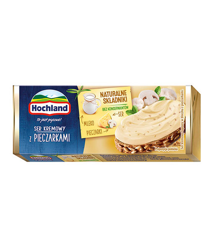 Hochland Block Cheese with Mushrooms 90g - Foodsklep.com