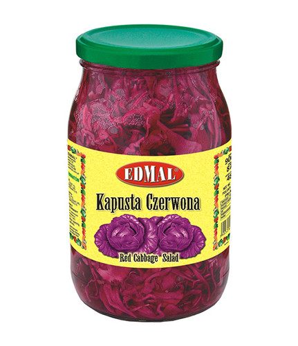 Edmal Red Cabbage 900g - Tangy and Vibrant Side Dish | FoodSklep