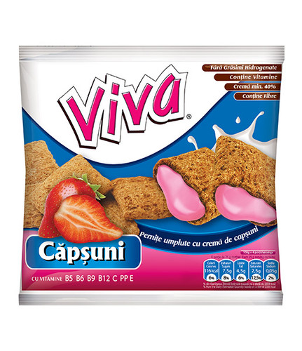 Viva Strawberry Cream Snacks 200g - Order Online at Foodsklep.com