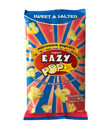 Eazy Pop Sweet & Salted Microwave Popcorn - 85g Pack | Foodsklep.com