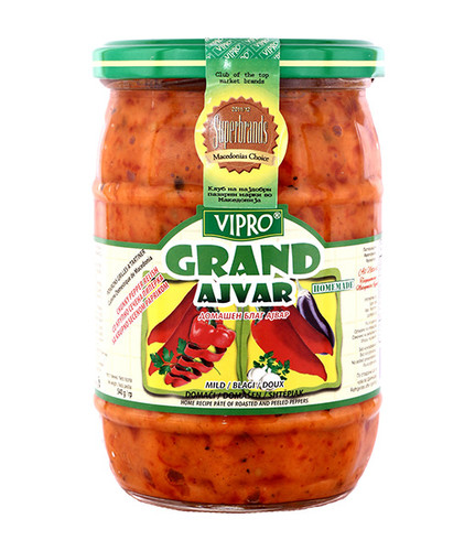 Buy Vipro Grand Mild Ajvar 580g - Shop Online at foodsklep.com