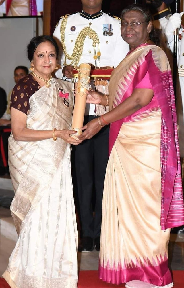 Dr Padma Subrahmanyam receive Padma Vibushan award