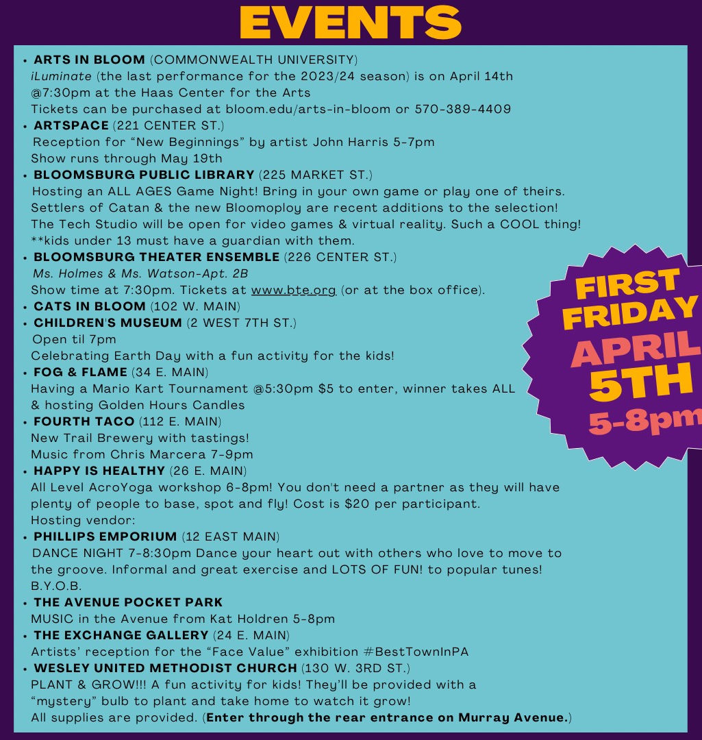 First Fridays events | dbi 2023