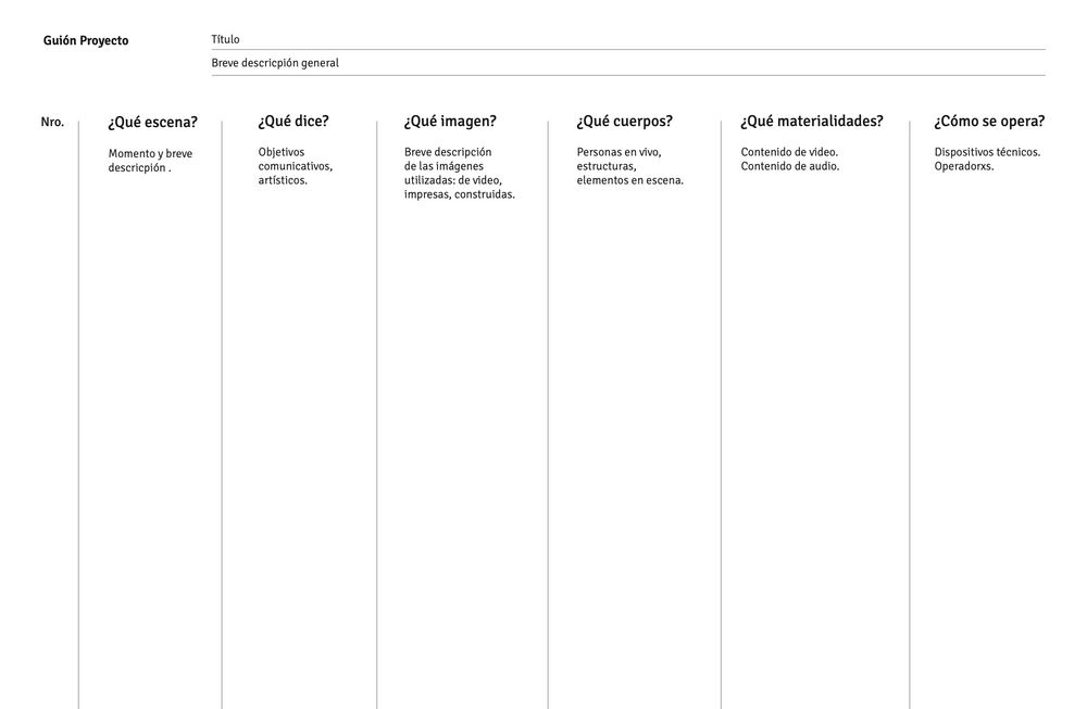 Guión proyecto | En Tiempo Real