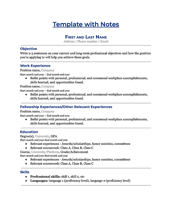 College Student Resume Packet | Spokes on a Wheel