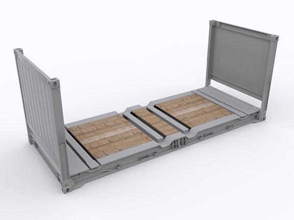 Contenedor maritimo Flat Rack