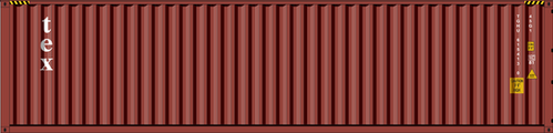 HO - TEX 40´Sea Container | DigCom Designs – N & HO Scale Papercraft Model