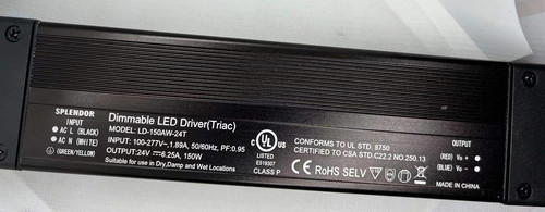 24V 150W Triac Dimmable LED Driver with Junc. box 100-277 | Ajax Lighting