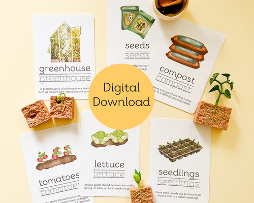 Greenhouse Flashcards - Digital Download | Everyday Messyplay