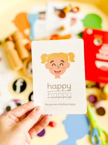 Feeling Faces Downloadable Flashcards | Everyday Messyplay