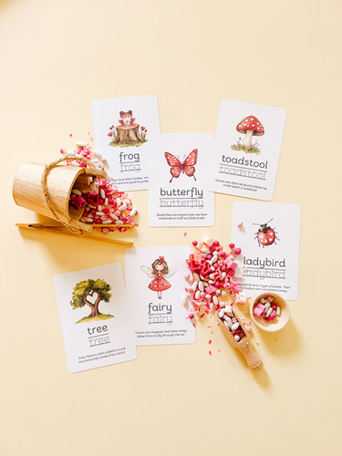 Valentine Fairy Flashcards | Everyday Messyplay