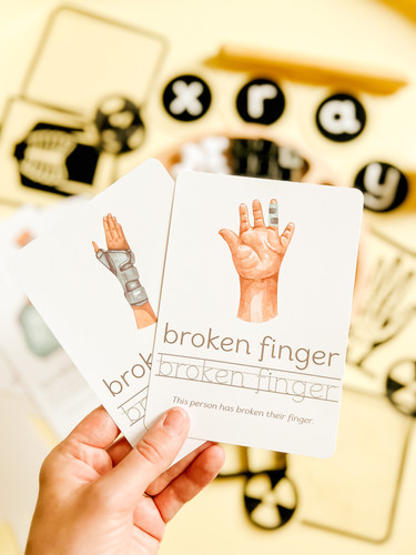 Broken Bones Flashcards | Everyday Messyplay