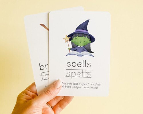 Witch Flashcards | Everyday Messyplay