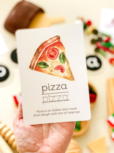 Pizza Flashcards | Everyday Messyplay
