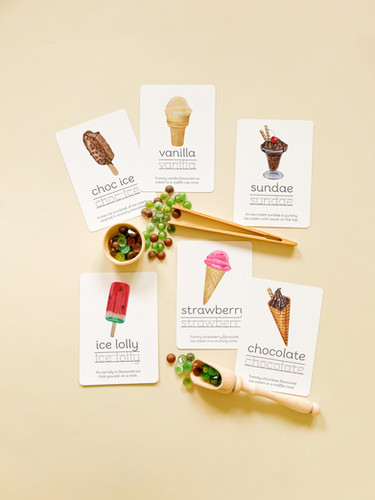Ice Cream Flashcards | Everyday Messyplay