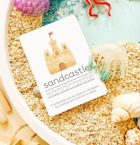 On the Beach Flashcards | Everyday Messyplay