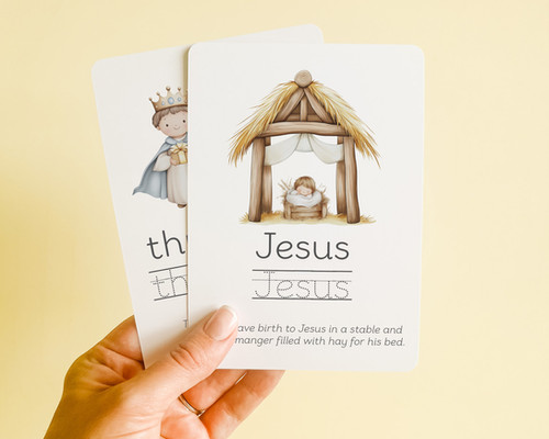 Nativity Story Flashcards | Everyday Messyplay