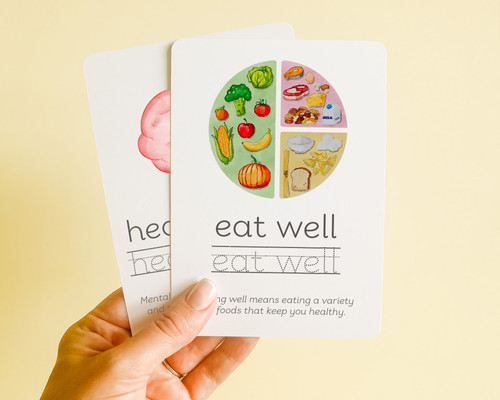 Get Healthy Flashcards | Everyday Messyplay