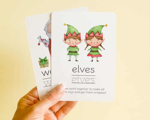 Santa's Workshop Flashcards | Everyday Messyplay