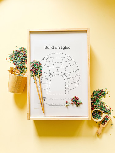 Build an Igloo Light Panel Sheet | Everyday Messyplay