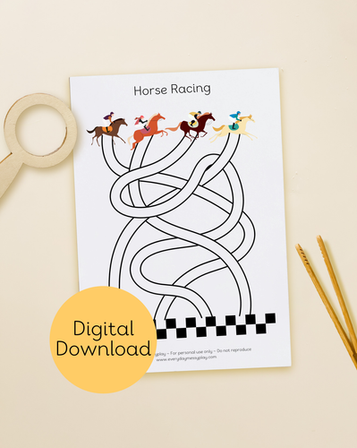 Horse Racing Chinese New Year - Digital Download | Everyday Messyplay