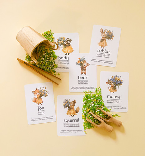 Floral Forest Flashcards | Everyday Messyplay