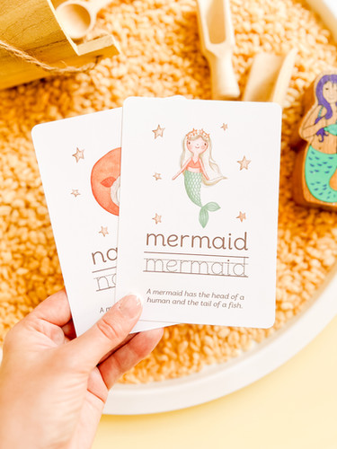 Mermaid Flashcards | Everyday Messyplay