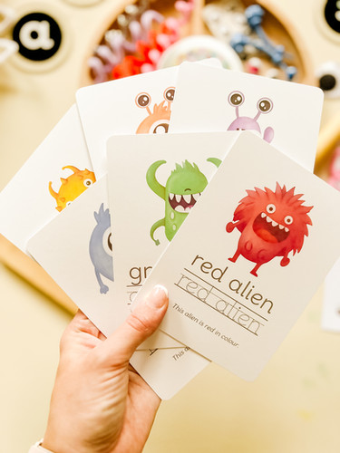 Aliens Flashcards | Everyday Messyplay