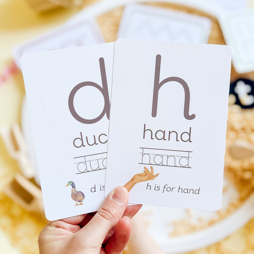 Alphabet Flashcards - 26 Phonics Sounds | Everyday Messyplay