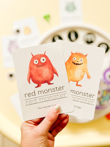 Monsters Flashcards | Everyday Messyplay