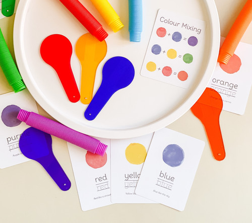 Colour Mixing Flashcards | Everyday Messyplay
