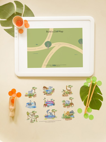Build a Zoo - Light Box Sheet | Everyday Messyplay