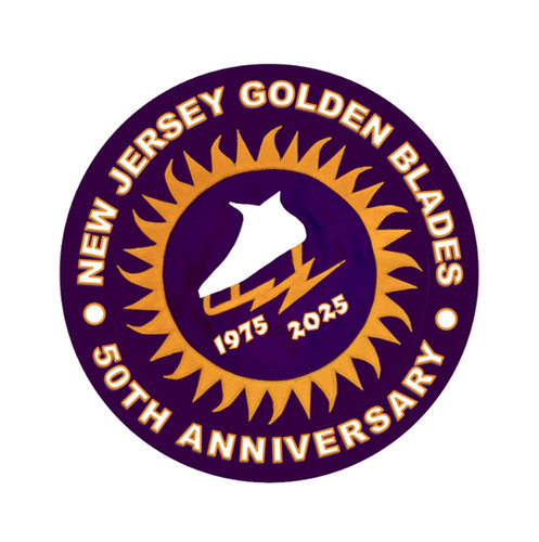 NJ Golden Blades Anniversary Magnet/Bumper Sticker | NJ Hockey History