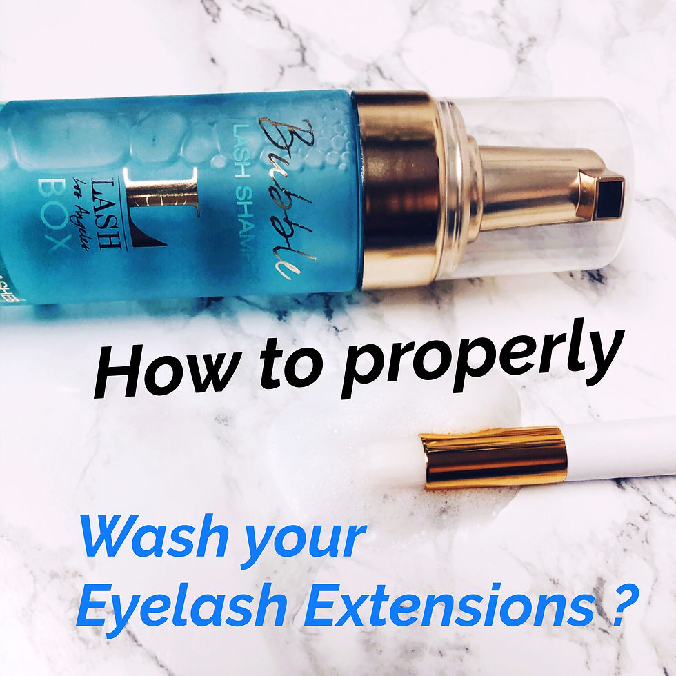 How to properly wash your eyelash extensions daily