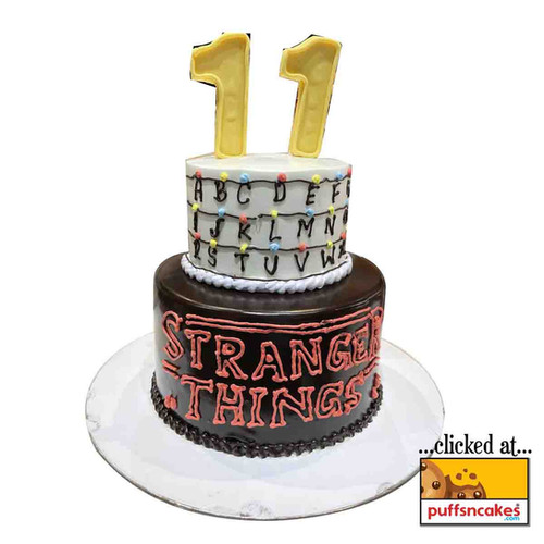 (1172) Stranger Things Theme Cake | puffsncakes.com | 3600/-