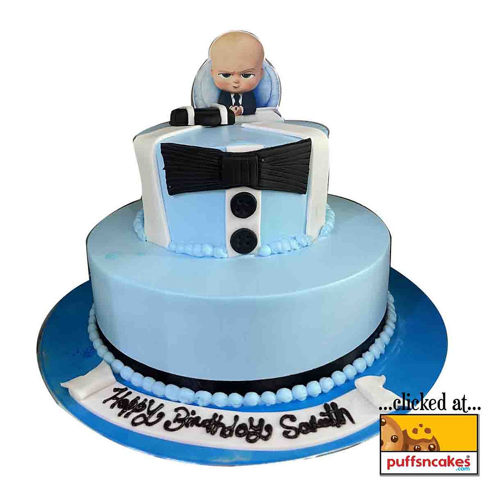 (953) Boss Baby Theme Cake | puffsncakes.com | 1830/-