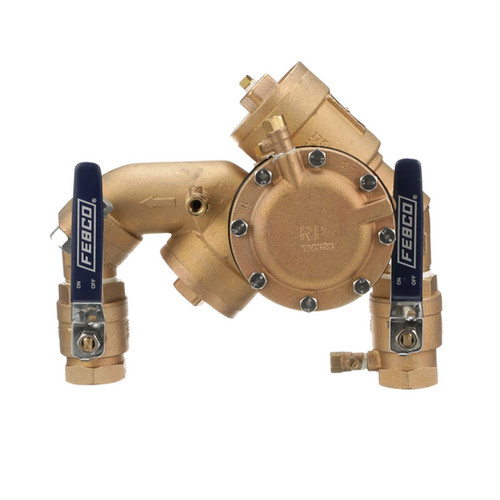 Febco 825YA - 1" - Angled Union - Reduced Pressure Assembly - (825EBV70)