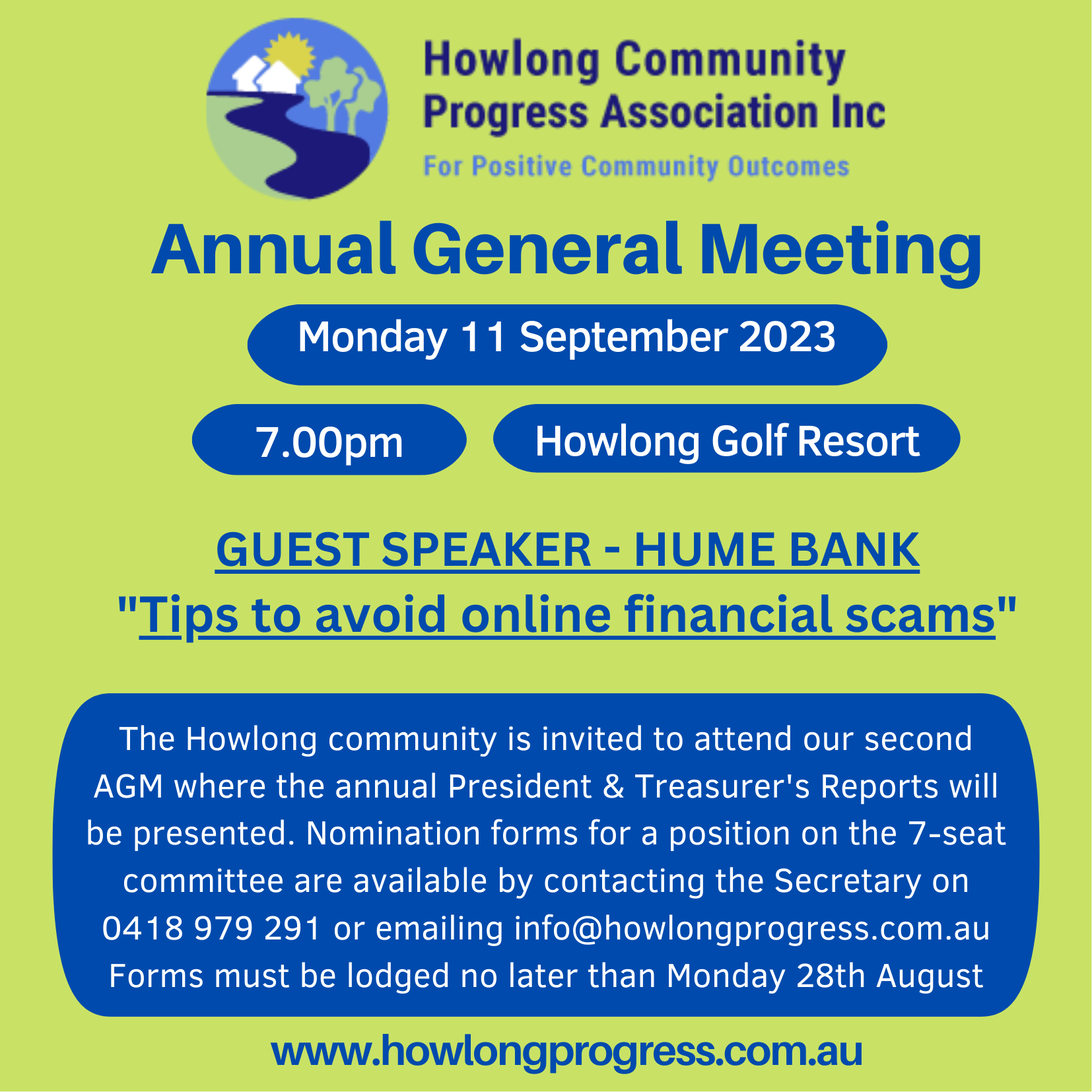 Annual General Meeting | Howlong Progress
