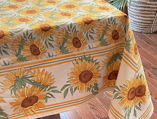 SUNFLOWER 60 x 90 in / Arrives Sept | Provence Tablecloth